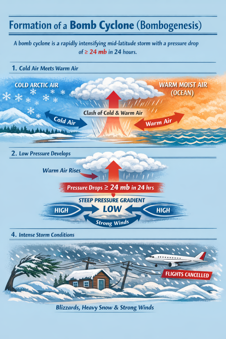 Bomb Cyclone Hits Northern US: Explained