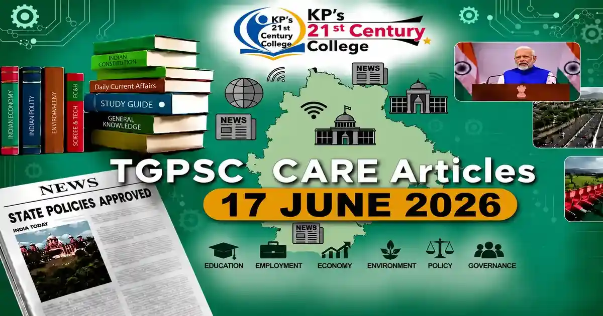 TGPSC Current Affairs June 17th 2026 | KPIAS Academy